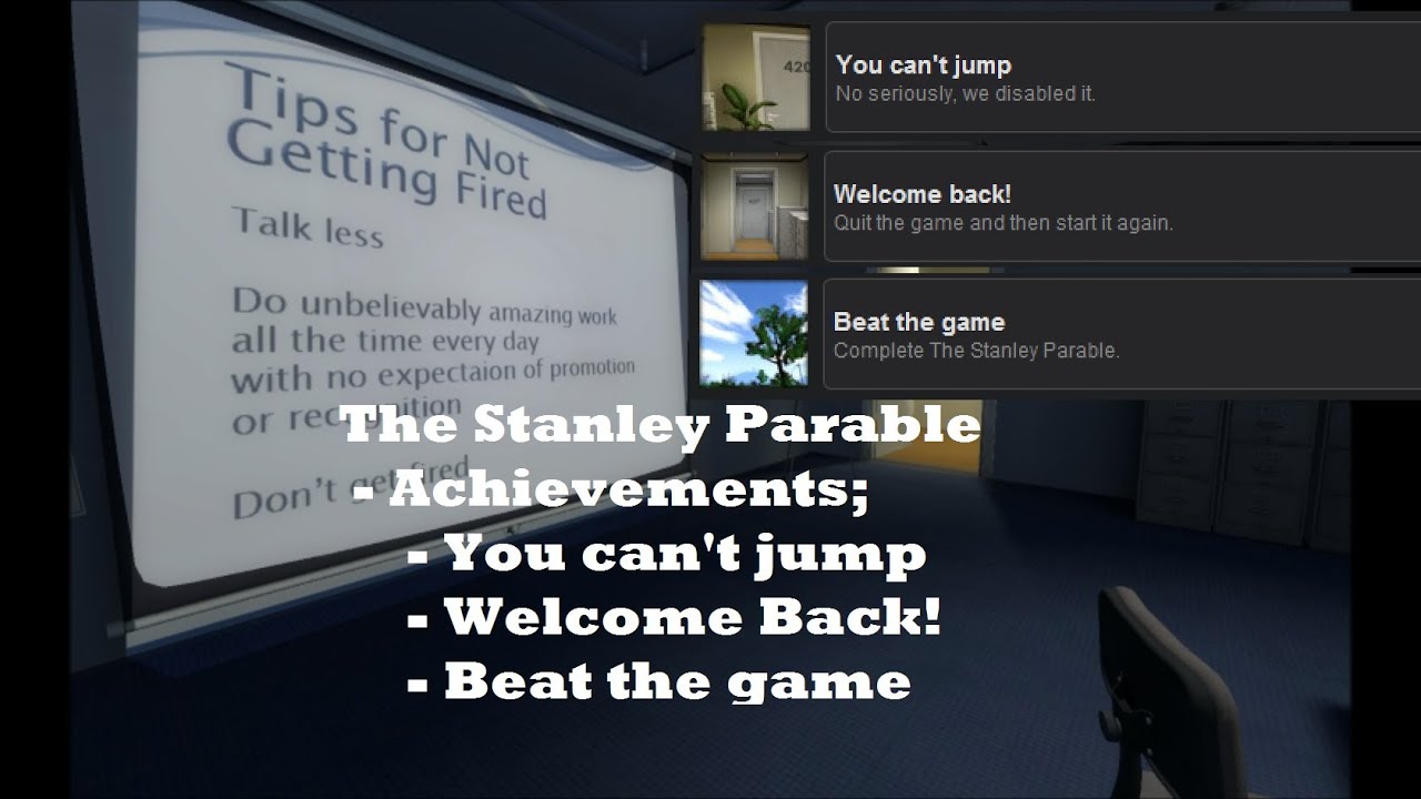 The Stanley Parable - 3 Quick Achievements - YouTube