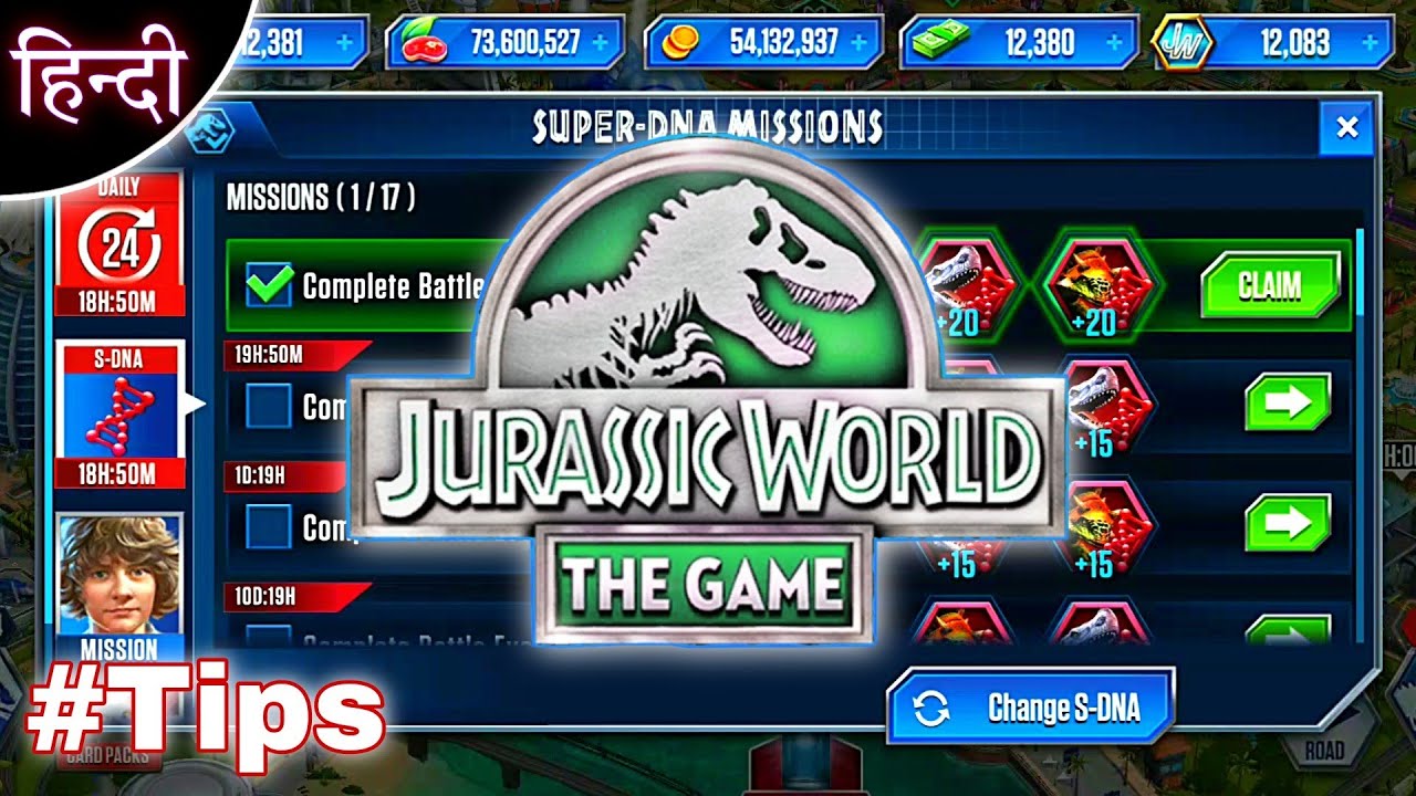 How To Play Jurassic World The Game :- jwtg tips || jwtg Hindi Gameplay ...