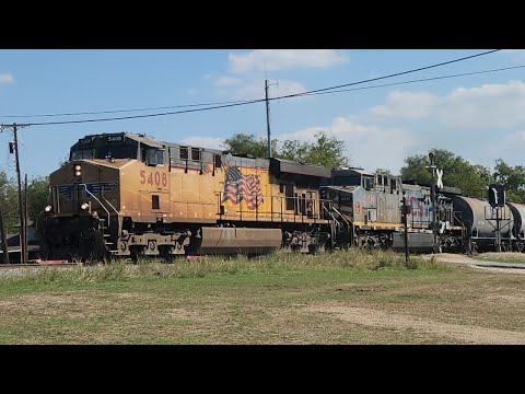 UP 5408 | M-SANP | Lorena, TX | 9-29-2023 - YouTube