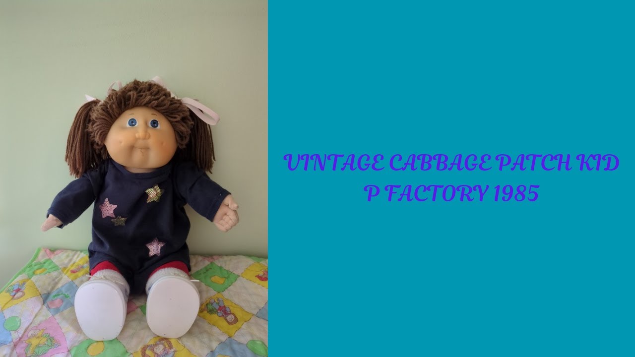 Adult Doll Collector Vintage Cabbage Patch Kid P Factory 1985👧 - YouTube