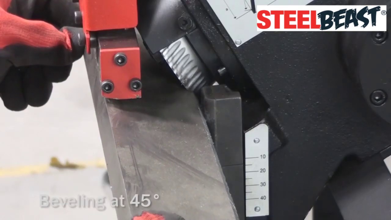 SteelBeast ABM-14 | Auto-Feed Bevelling Solution for Plate & Pipe - YouTube