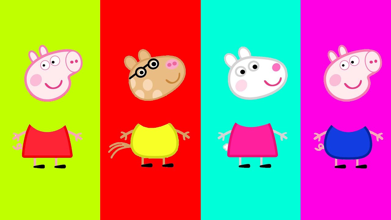Peppa Pig | Match The Head | Video For Kids - YouTube