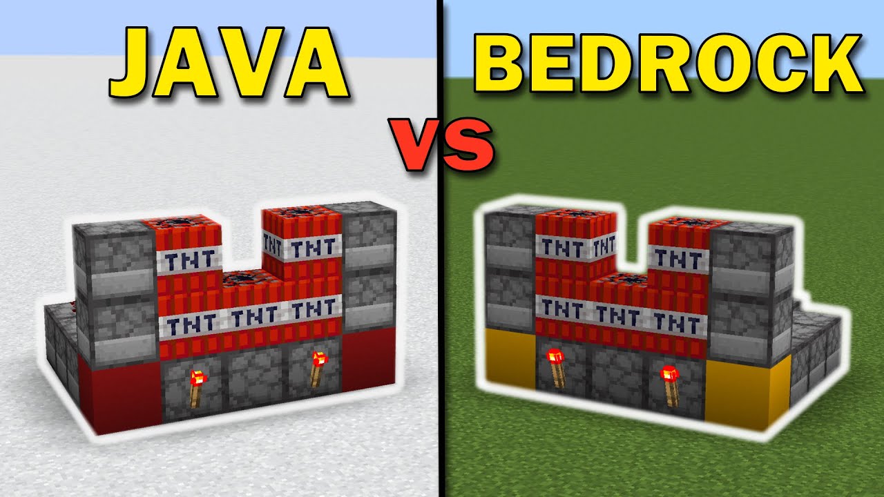 EVERY TNT Cannon in Java VS Bedrock - YouTube