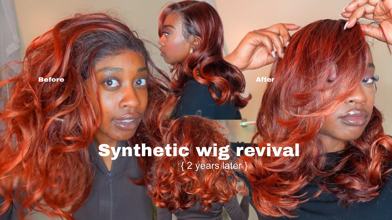 How To: Revive/Slay Synthetic Wig // Restore Old Wigs ~ 2 year old wig ...