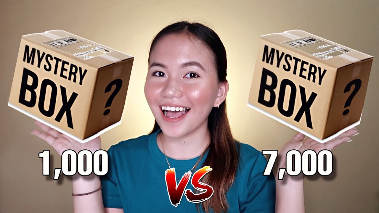 1,000 PESOS VS. 7,000 PESOS MYSTERY BOX UNBOXING - YouTube