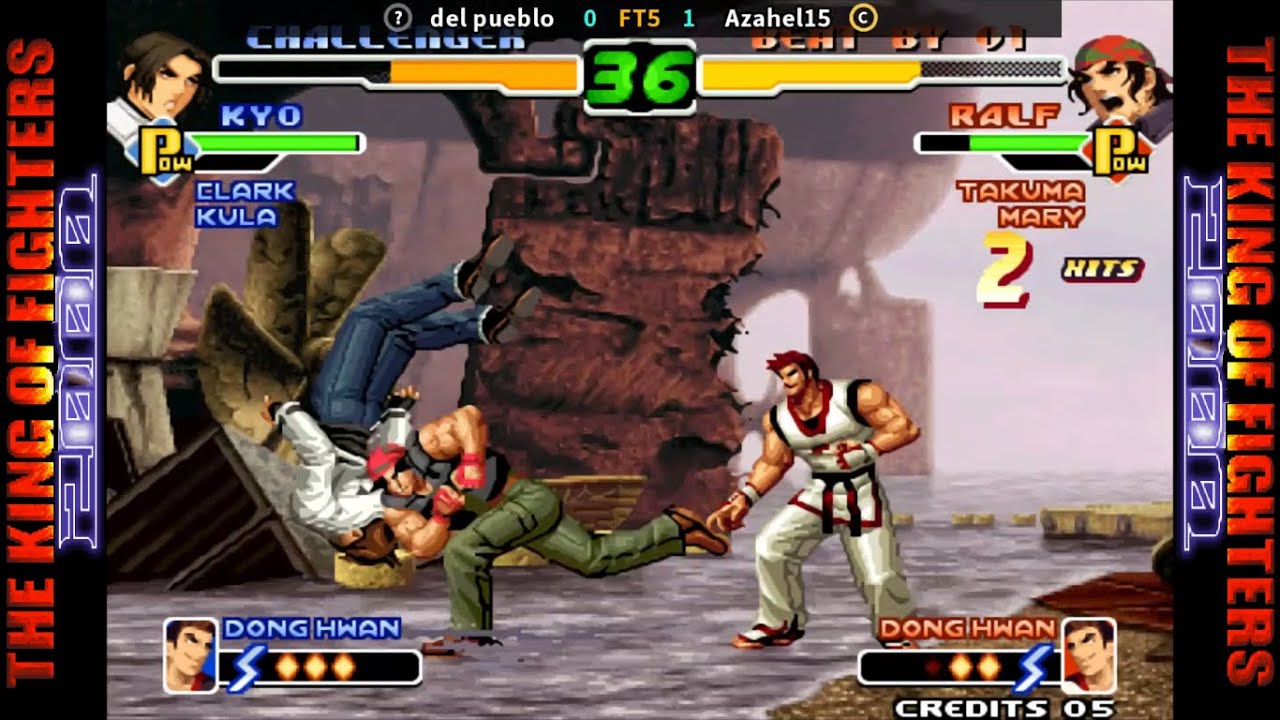 KOF 2000 Combo Ralf ST Dong Hwan Fightcade - YouTube
