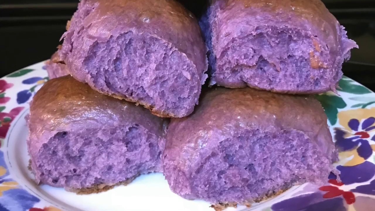 Sweet Potato (Ube) Sweet Dinner Rolls - YouTube