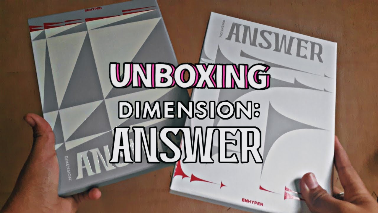 Unboxing DIMENSION:ANSWER ALBUM and POSTCARD (Sino kaya ang nakuha ko ...