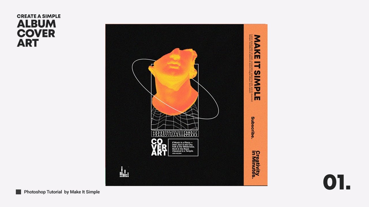 Photoshop Tutorial: Simple Cover Art - YouTube