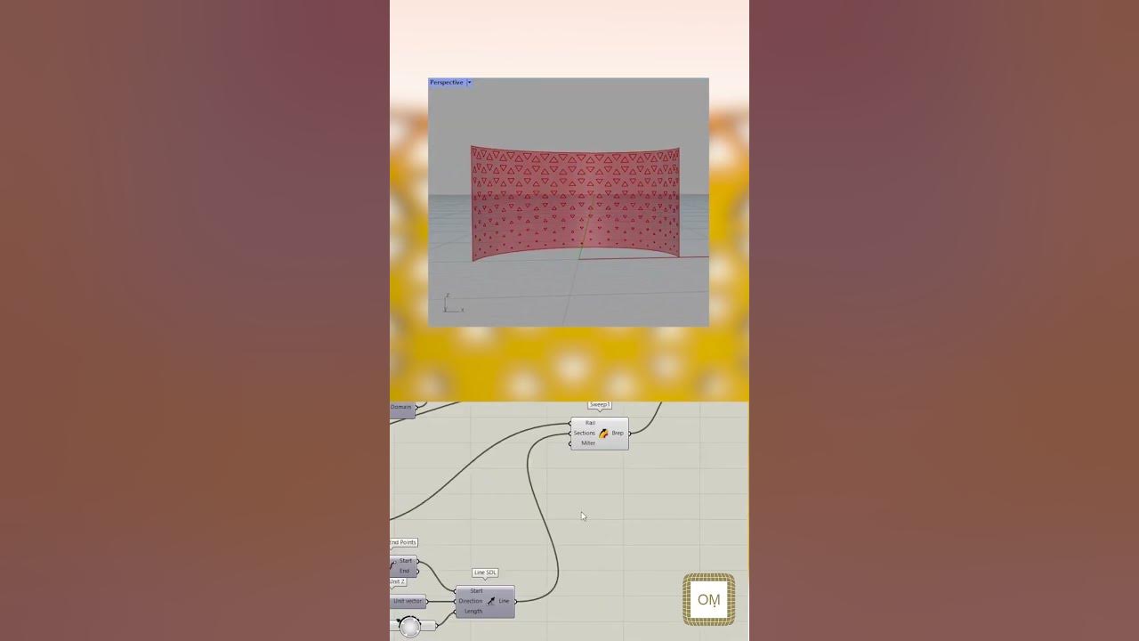 Map To Surface • Triangular Grid • Surface Split grasshopper tutorial - YouTube