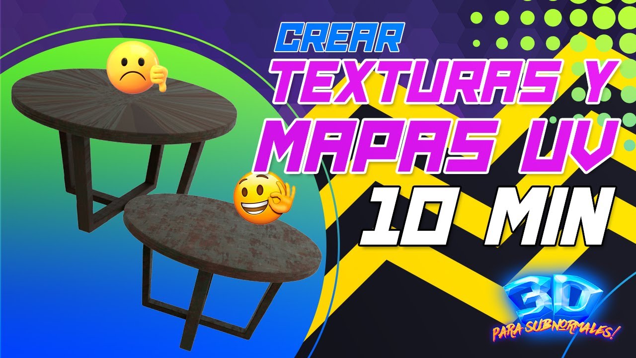 TUS TEXTURAS SE VEN MAL POR ESTO - crear mapas de texturas y UV con ...