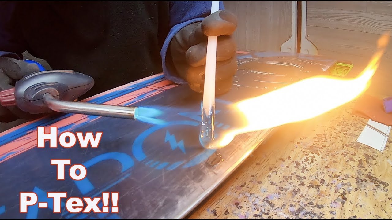 How To P-Tex Your Snowboard or Skis! - YouTube