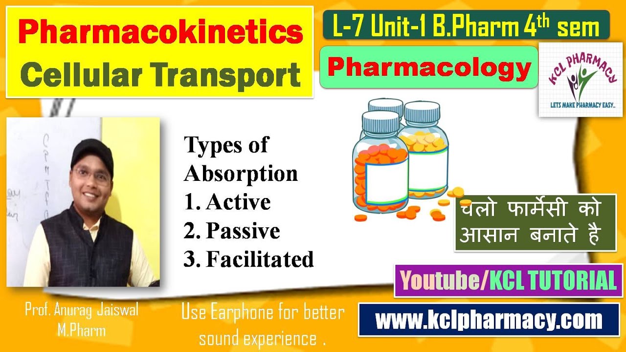 Types of Absorption -Cellular Transport System ||L-7 Unit-1 ...