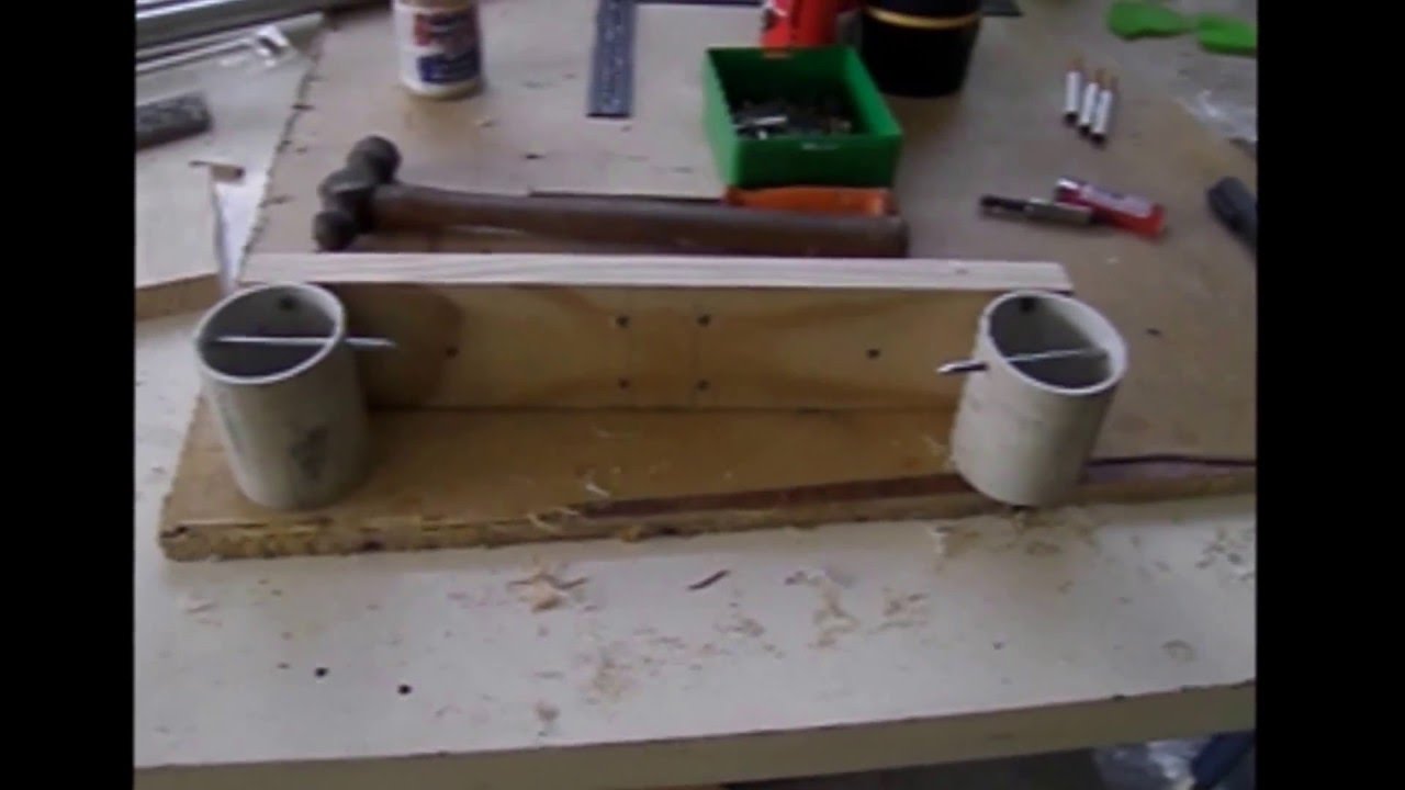 Making a beach tripod for fishing - YouTube