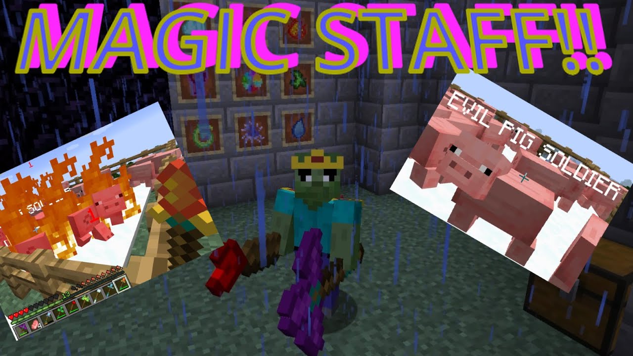 EPIC MAGIC STAFF MOD REVIEW - Kroko's Elementary Staffs - YouTube