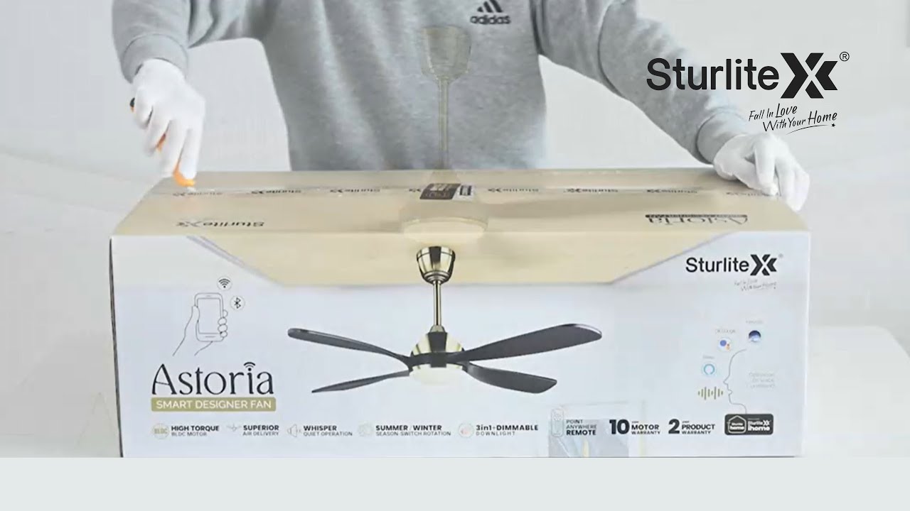 Seamless Installation of Astoria Smart Designer Fan with LED Downlight ...