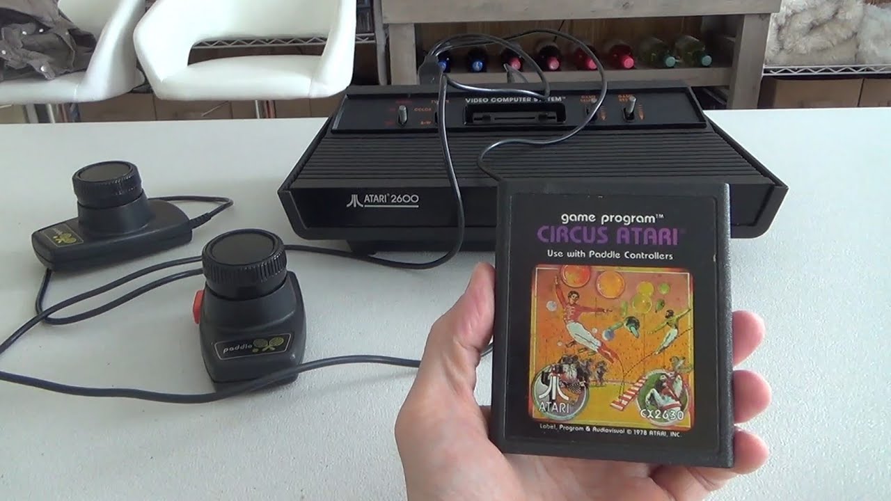 CIRCUS ATARI ATARI 2600 GAME REVIEW RETRO GAMING CLASSIC GAMES REVIEWS AND DEMONSTRATION HOW TO ...