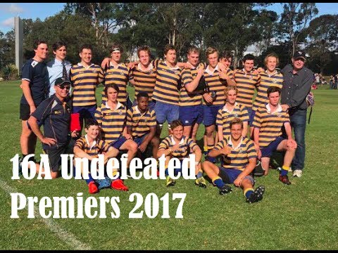 Marist College Ashgrove | 2017 16A Rugby | Undefeated Premiers | - YouTube