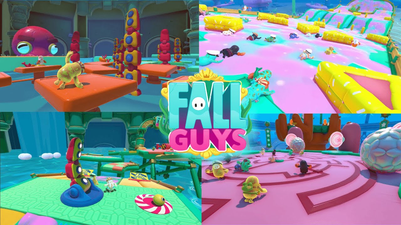 Fall Guys Season 2 - All 8 New Maps [CH2 Season3] - YouTube