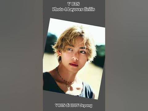 V BTS photo 4 Layover dirilis konsep palet monokrom..2 lagu V BTS di CDTV Jepang #shortsbts # ...