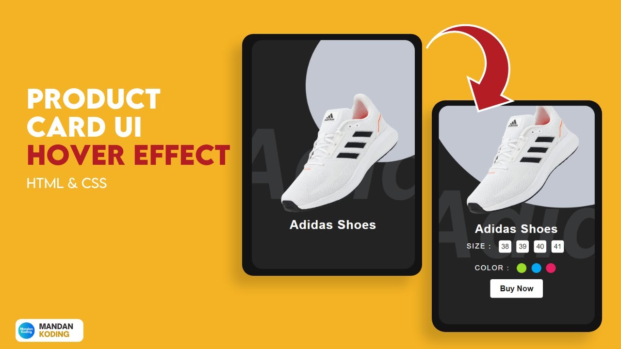Product Card Ui Hover Effect Floating Using Html And Css Youtube