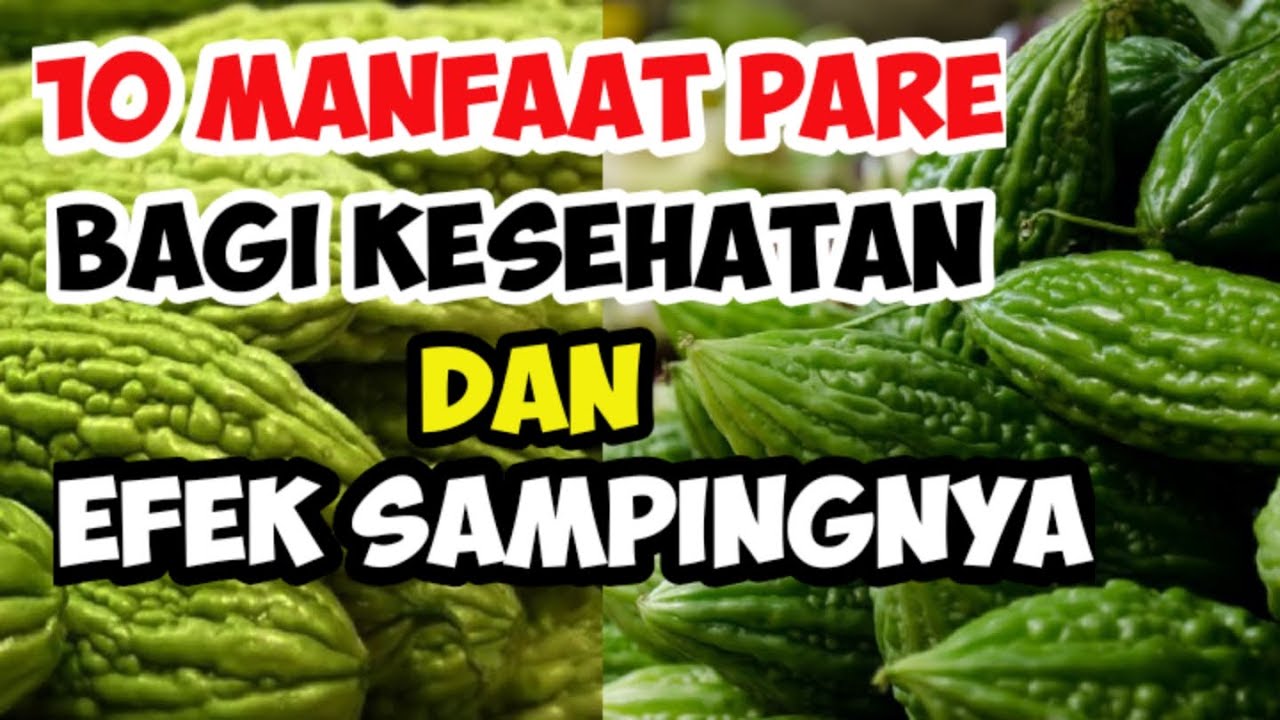 10 Manfaat Pare Untuk Kesehatan dan Efek Sampingnya - YouTube