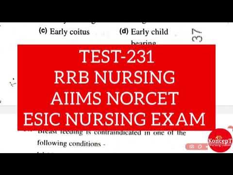 RRB//NURSING SUPERINTENDENT EXAM SPECIAL//PRACTICE TEST-231# ...