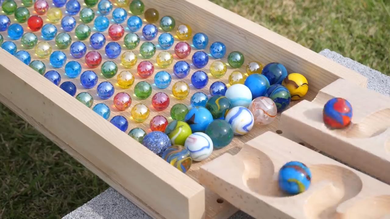 Marble Run☆HABA Slope & Handmade Wooden Marble Run Slope & Coca-Cola ...