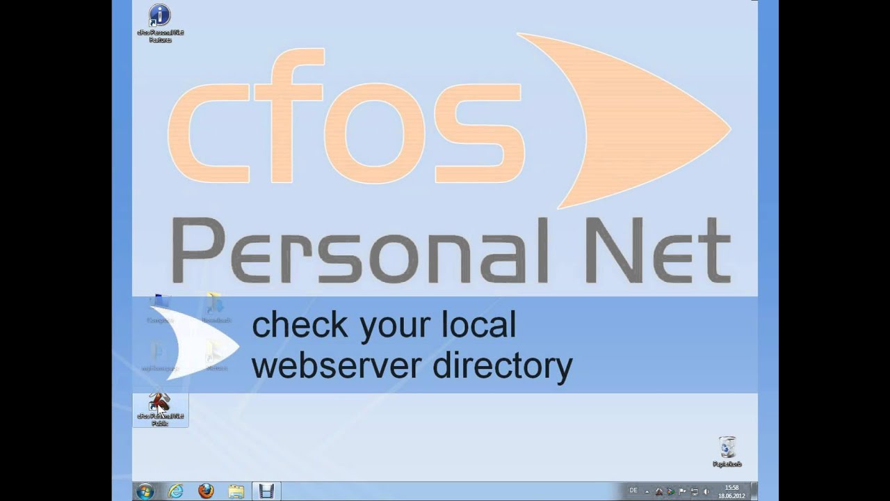 cFos Personal Net Webserver | Installation and simple publishing - YouTube