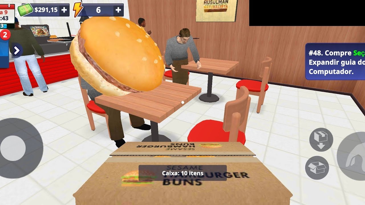 ABRI MEU FAST FOOD, BURGERS SIMULATOR - YouTube