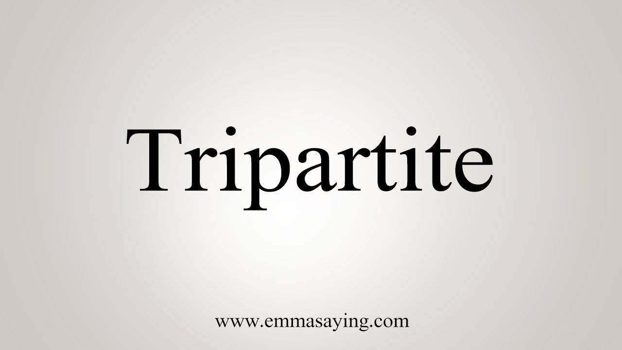 How To Say Tripartite - YouTube