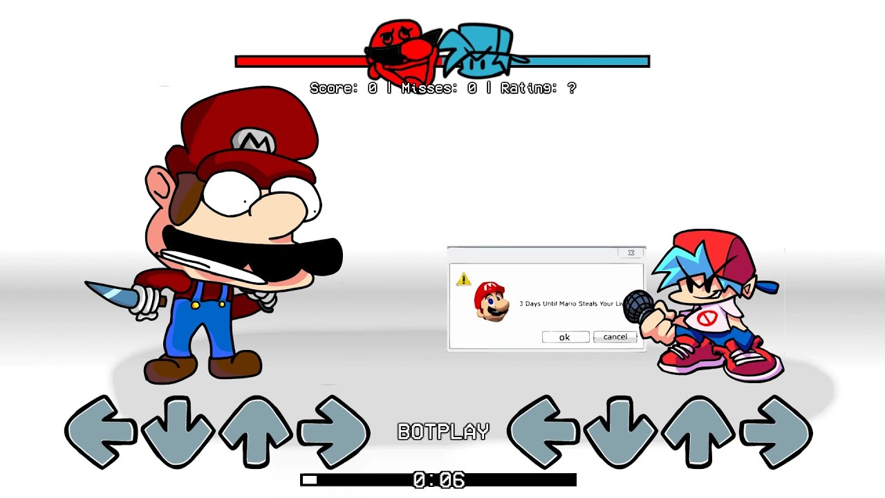 FNF 3 Days Until Mario Steals Your Liver - YouTube