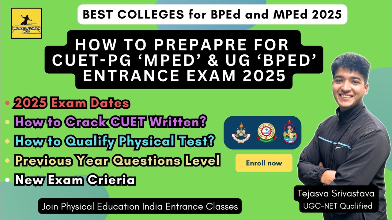 CUET Physical Education Exam 2025 | MPEd & BPEd Entrance Exams | LNIPE ...