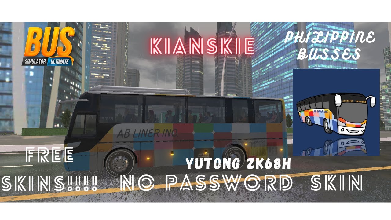 BUS SIMULATOR ULTIMATE, AB LINER, SKIN#3 , PHILIPPINE BUS SKIN, BUS ...