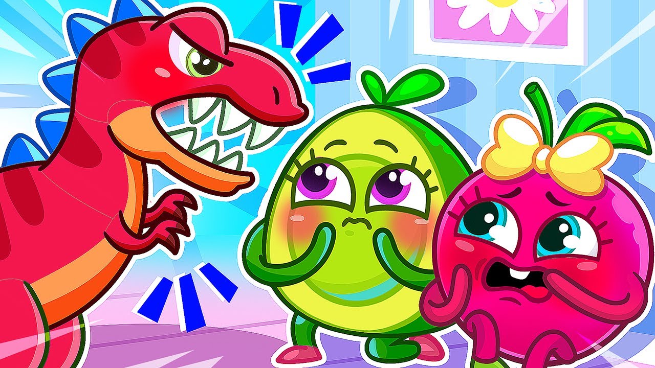 T-Rex and Avocado Babies Roar 🎤🦕 Dinosaur Song 😍 II +More Kids Songs ...