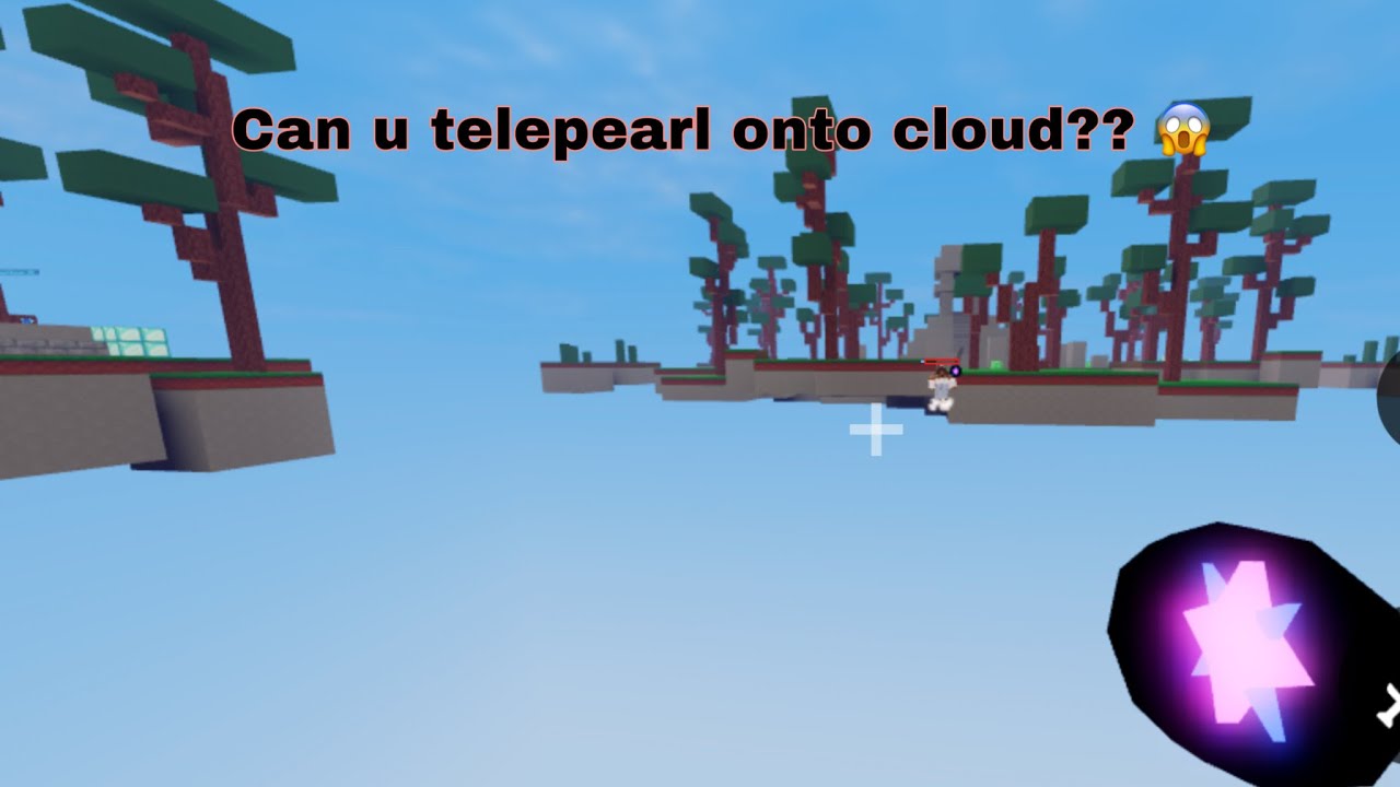 Can u telepearl onto the new cloud enchant? (Roblox bedwars) - YouTube
