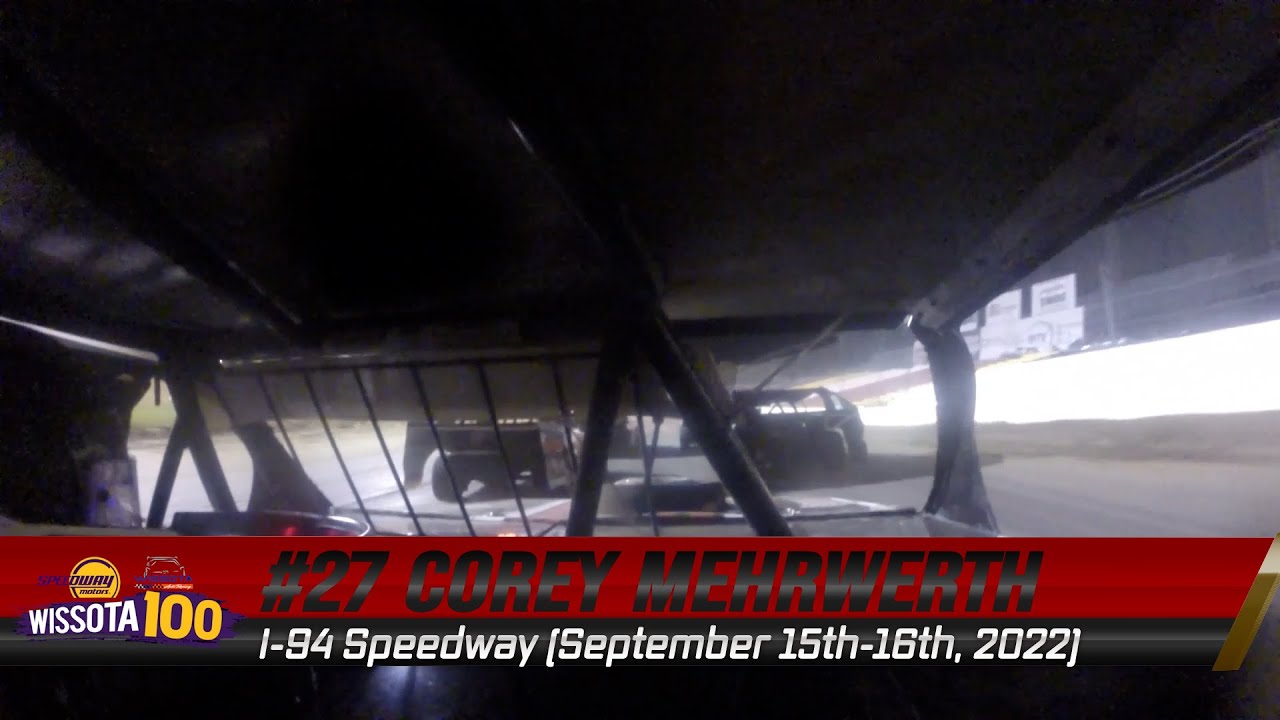 #27 Corey Mehrwerth WISSOTA Midwest Modified On-Board @ WISSOTA 100 (9/ ...