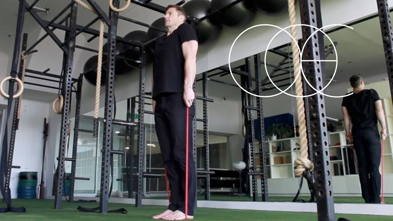 Band Shrug Calf Hops Workout - YouTube