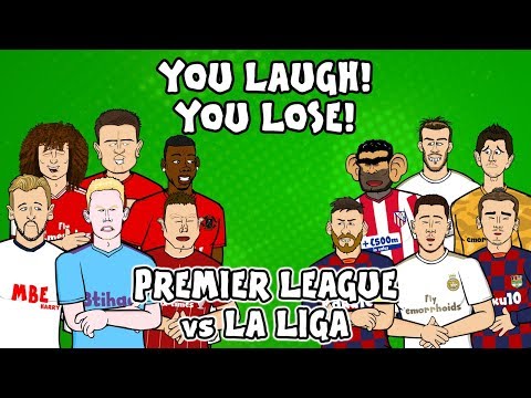 EPL vs La Liga - You laugh, you lose ft. Pogba, Griezmann, Hazard & Messi!