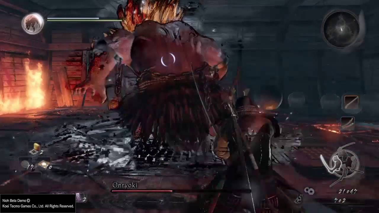 NIOH (demo) combat de boss en solo - YouTube