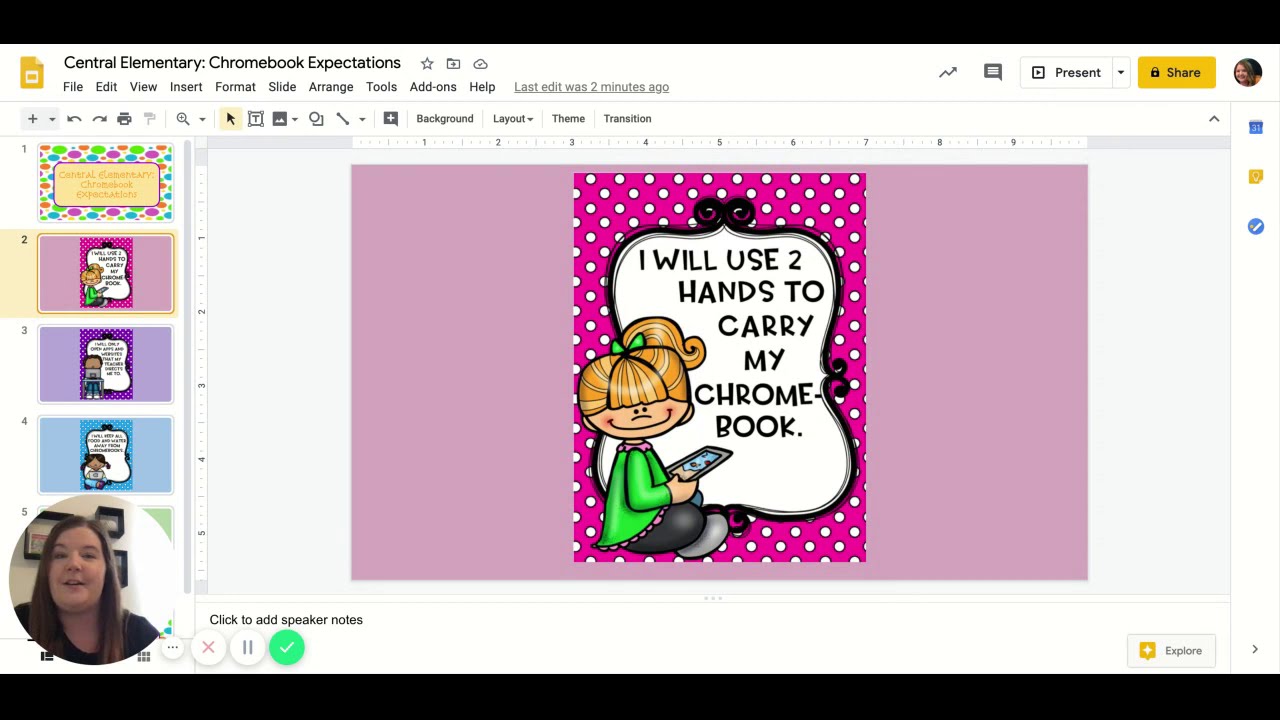 Central Elementary- Chromebook Expectations - YouTube