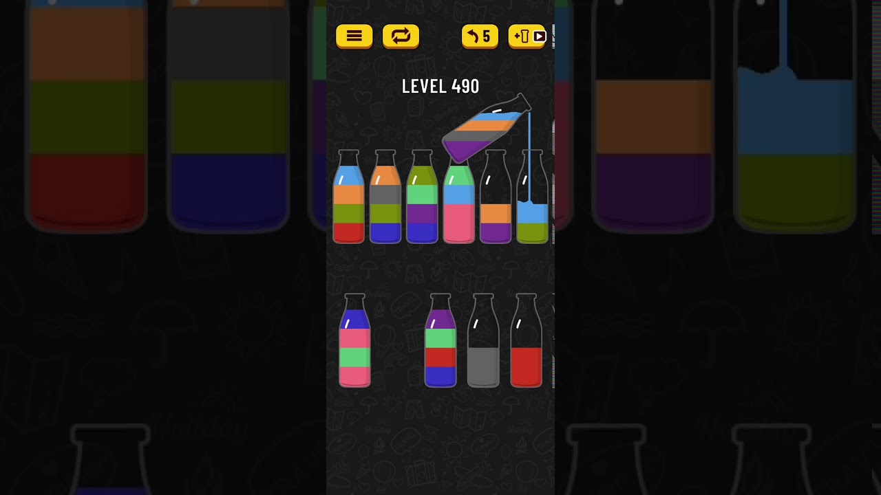 Soda Sort Puzzle Level 490 Walkthrough Solution Android/iOS - YouTube