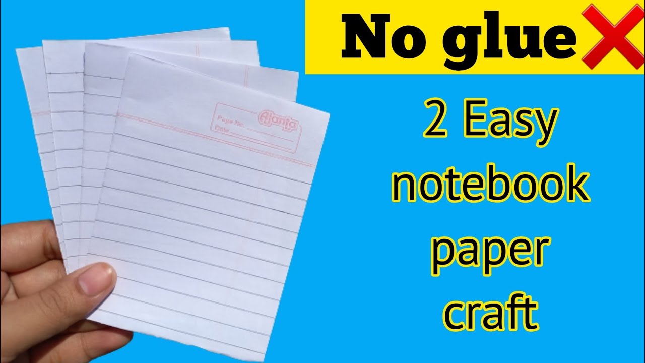 2 easy notebook paper craft|No glue paper craft|Paper craft without ...