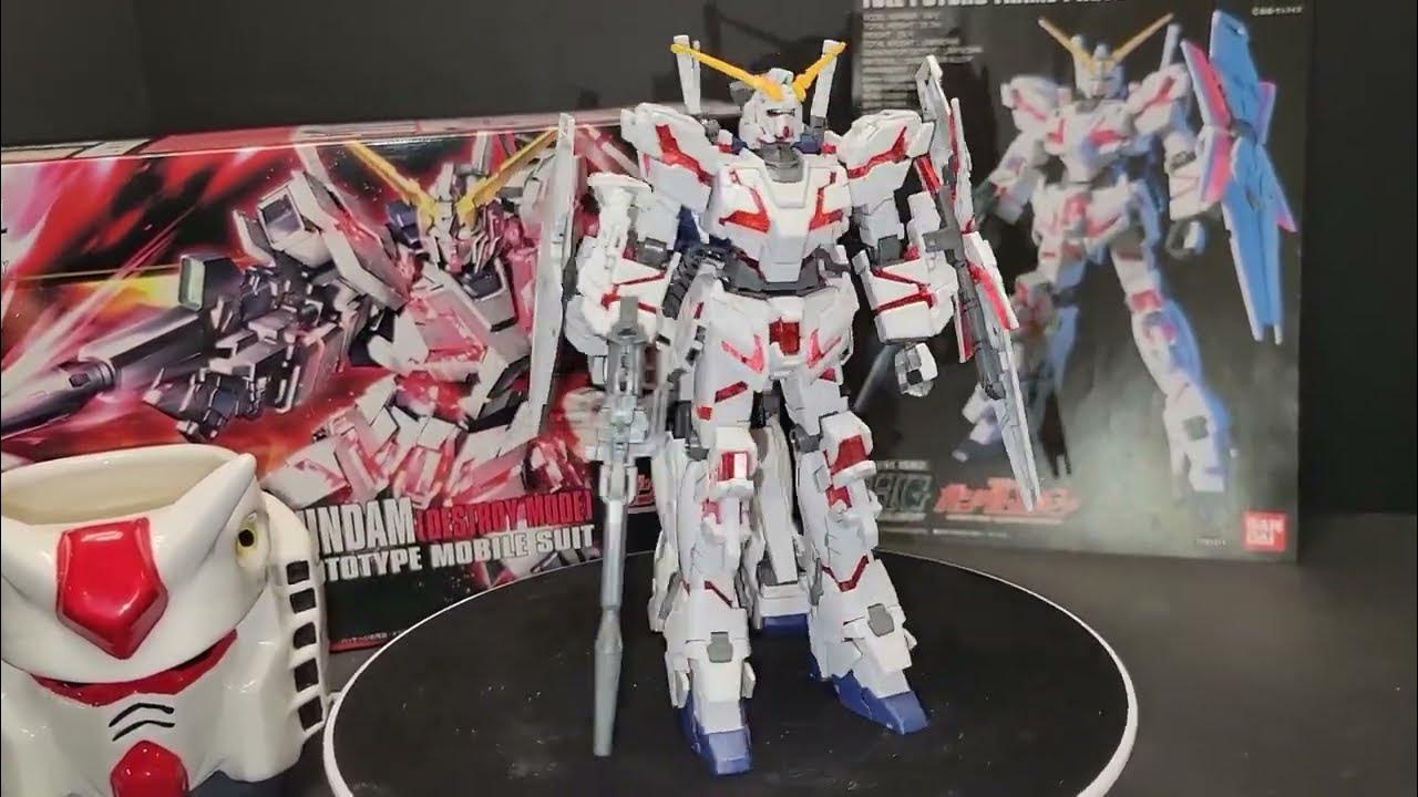 HG 1/144 Unicorn Gundam (Destroy Mode), RX-0 - YouTube