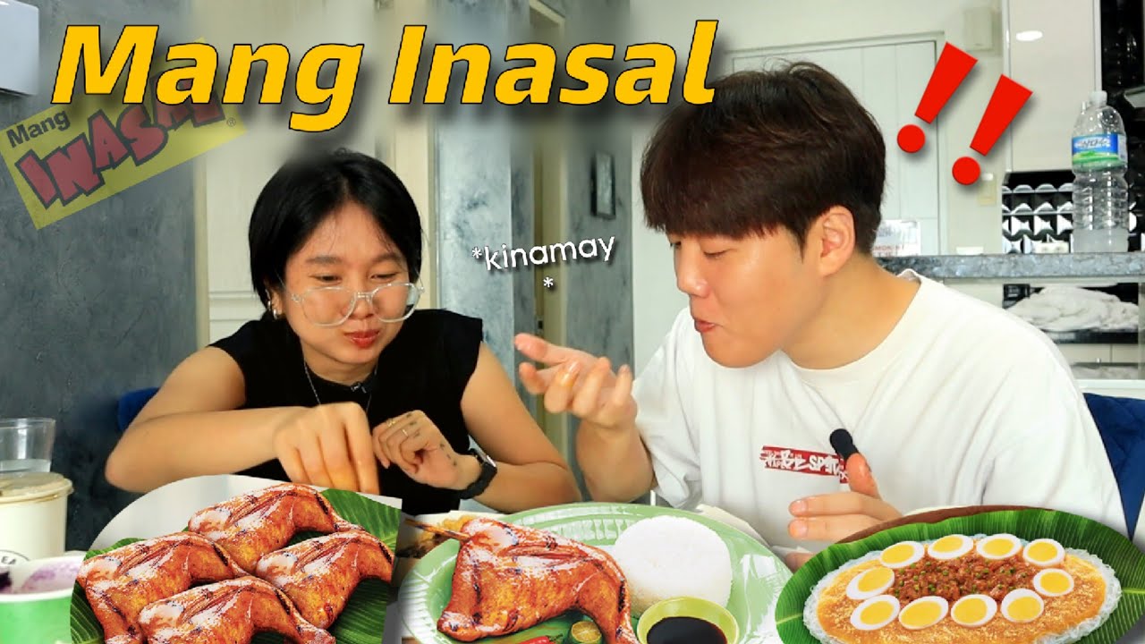 INTRODUCING MANG INASAL TO MY KOREAN BESTIE (kinamay na) - YouTube
