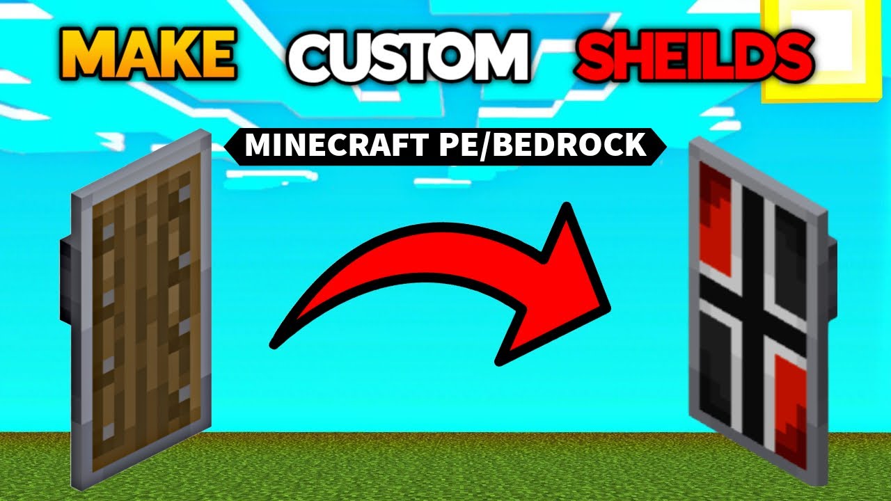 How to Make Custom Shield Easily Minecraft - TUTORIAL - YouTube