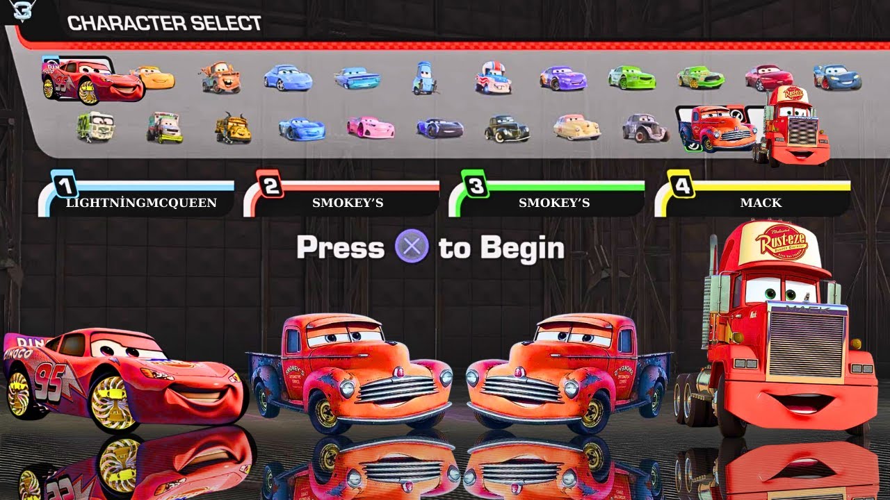 Cars 3: Driven to Win Custom Cup Split screen 4 player # ...