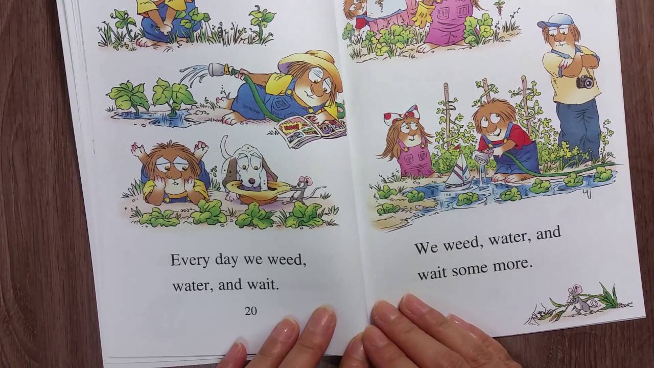 잼잼영어: Little Critter; A green, green garden - YouTube