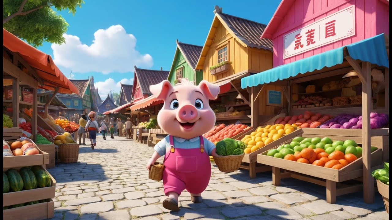 To Market, To Market Rhyme Song | Popular Nursery Rhyme | Educational ...