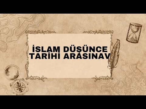 İSLAM DÜŞÜNCE TARİHİ ÇIKMIŞ ARA SINAV SORULARI (180 SORU)-İLAHİYAT ÇIKMIŞ SORULAR 📚